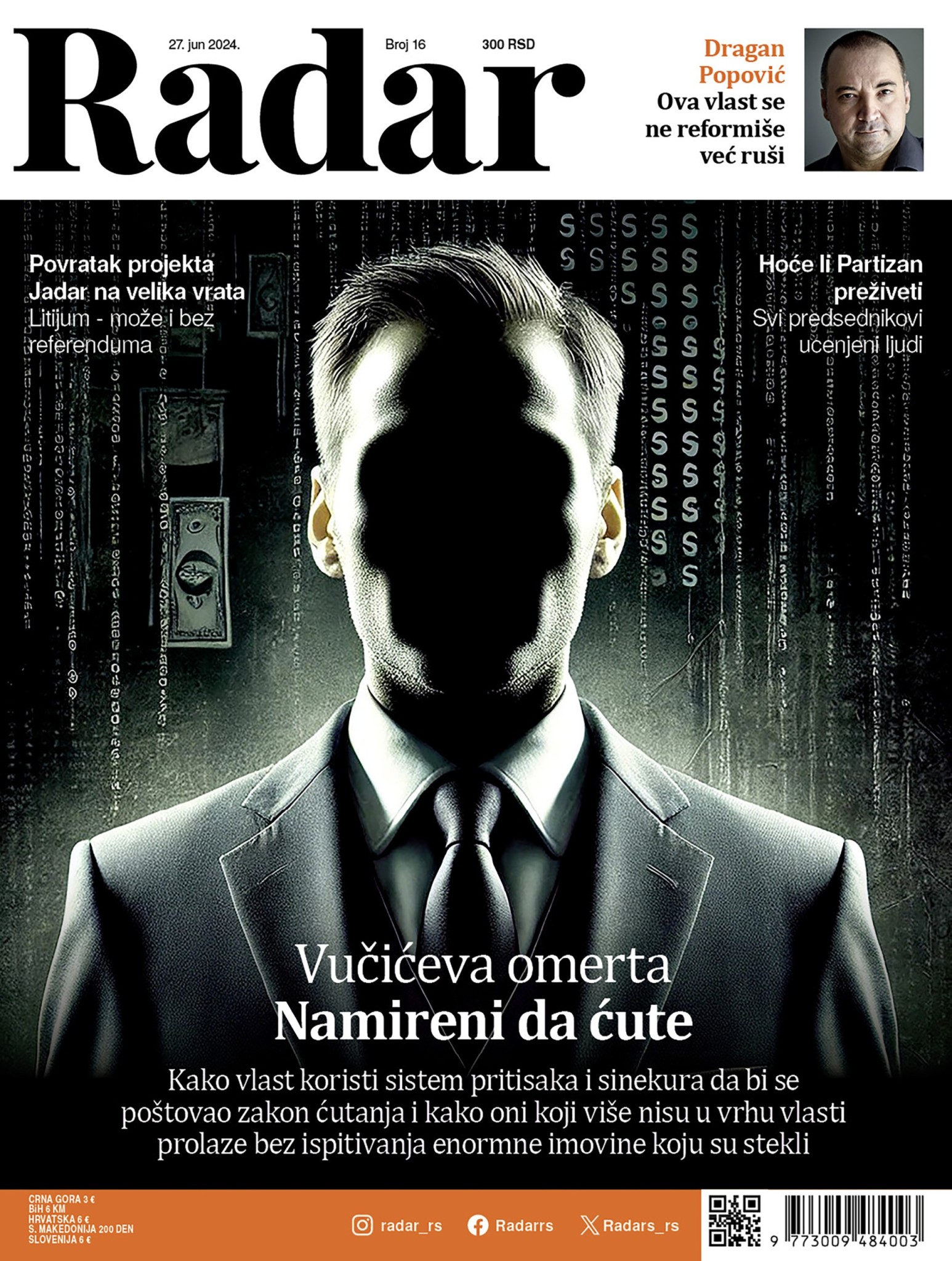 Novi Radar: Kako vlasti kupuju tišinu dojučerašnjih saradnika - Radar