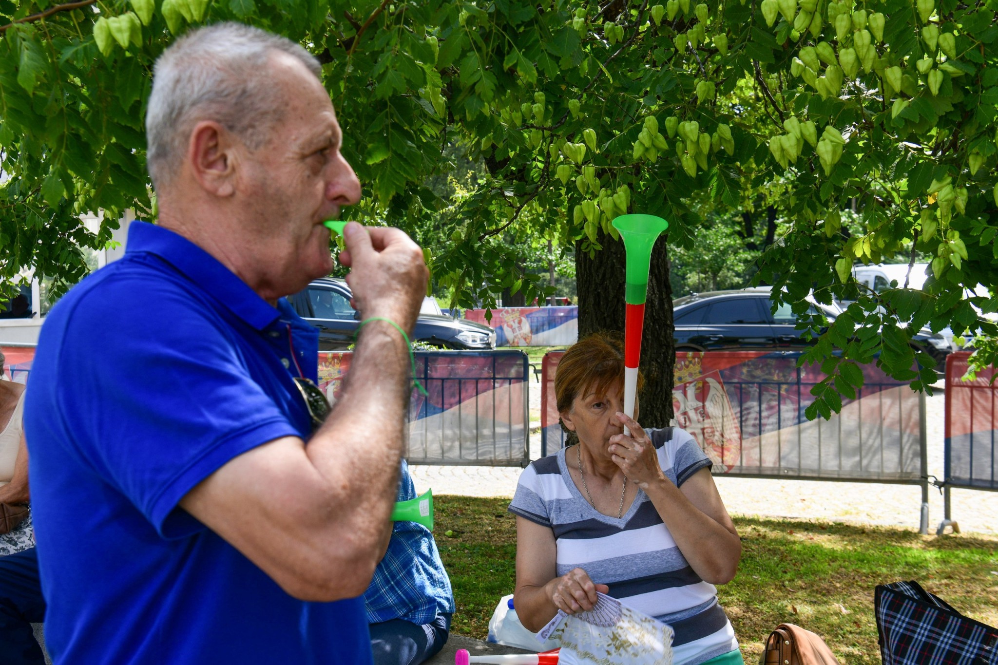 Srđan Žunić ispred Predsedništva: Sirene i vuvuzele protiv straha